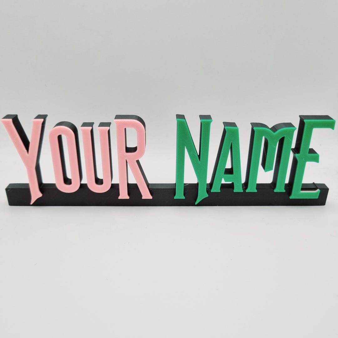 Wicked Style Custom 3D Name Plate Sign. Personalised Wicked Cake ...