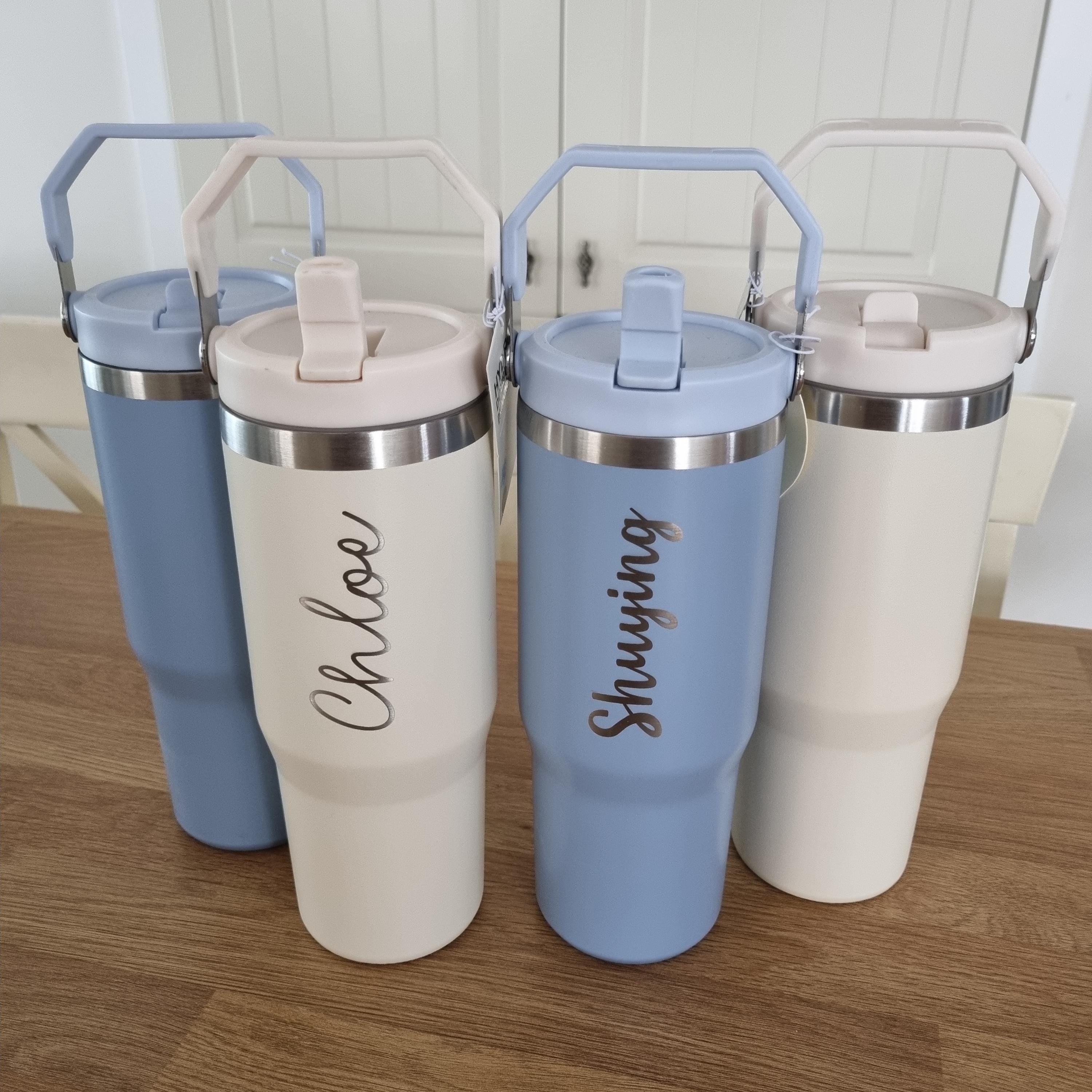 Personalised Stanley Style 30oz Hydrate Tumbler With Carry Handle and ...