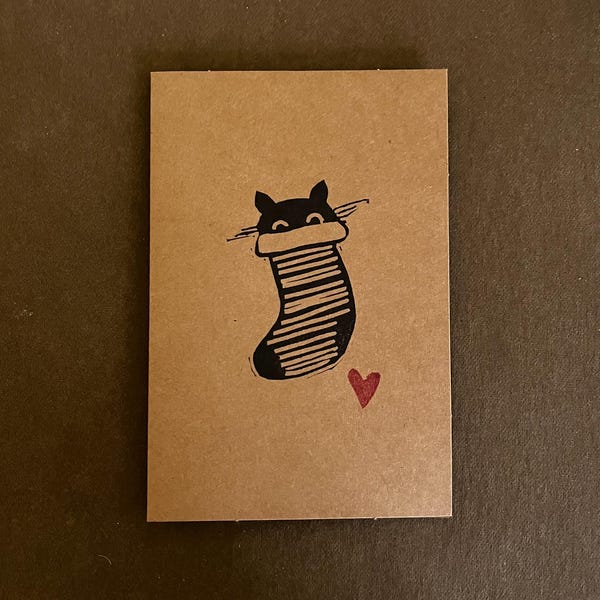 Christmas Cards Block Print - Etsy UK