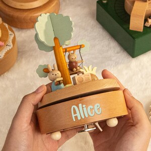 Personalized Wooden Music Box With Name | Kids Birthday Gift | Baby ...