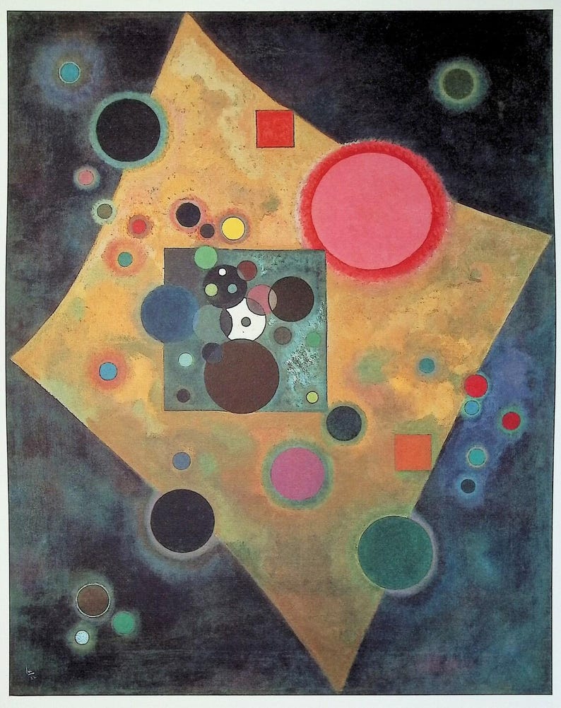 Wassily Kandinsky: Accent in Pink - Signed Lithograph - Etsy Canada