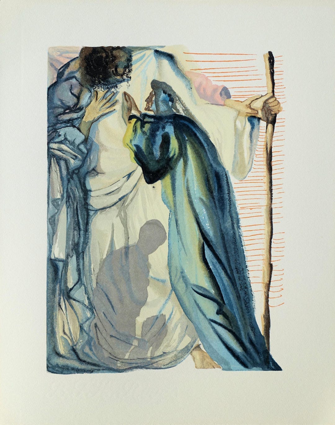 Salvador DALI: the Envious Blind Men - Original Wood Engraving - Etsy