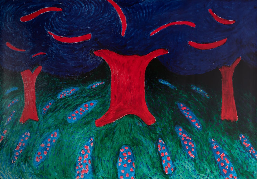 David Hockney: Ravel's Garden - Color Poster - Etsy