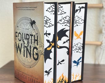 Fourth Wing & Iron Flame Sprayed Edges Set - Etsy
