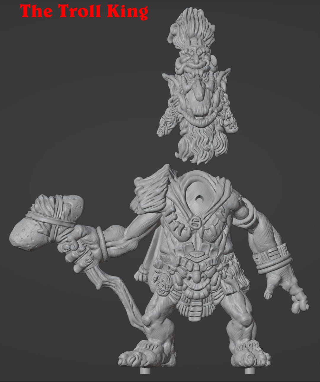 Chaos Dwarf: the Troll King - Etsy