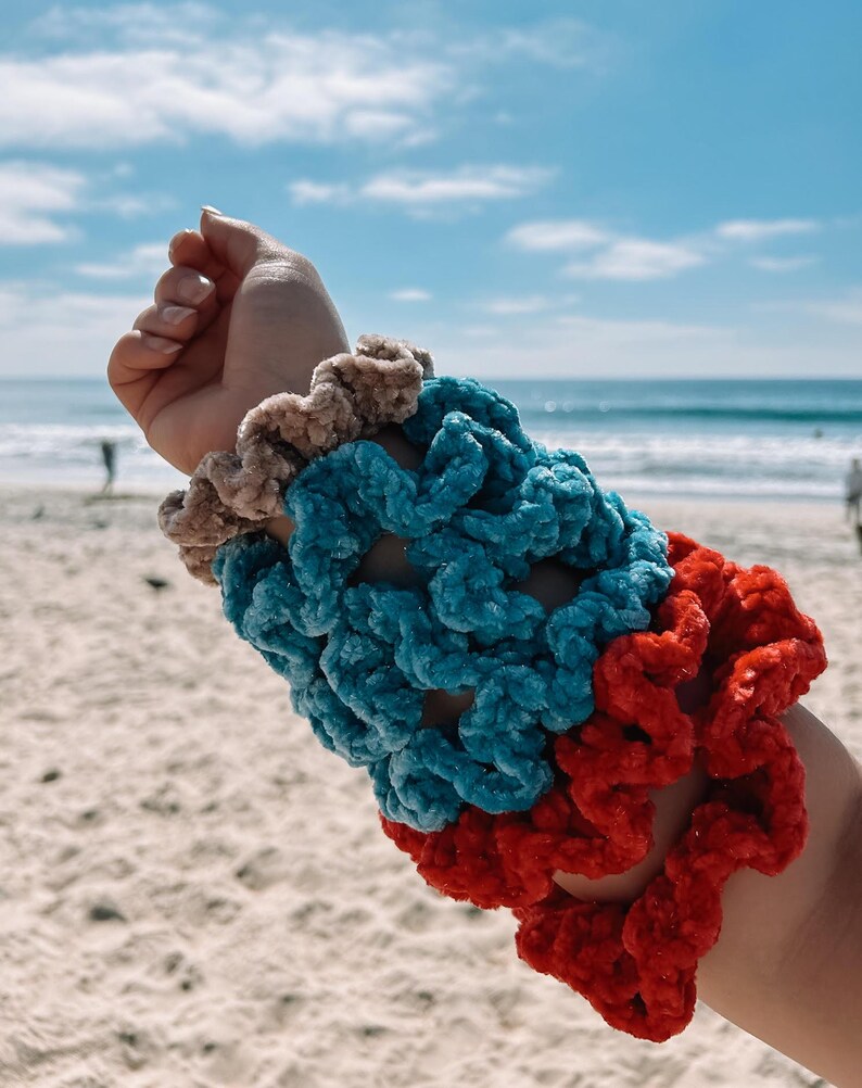 Crochet Sparkly Velvet Scrunchies - Etsy