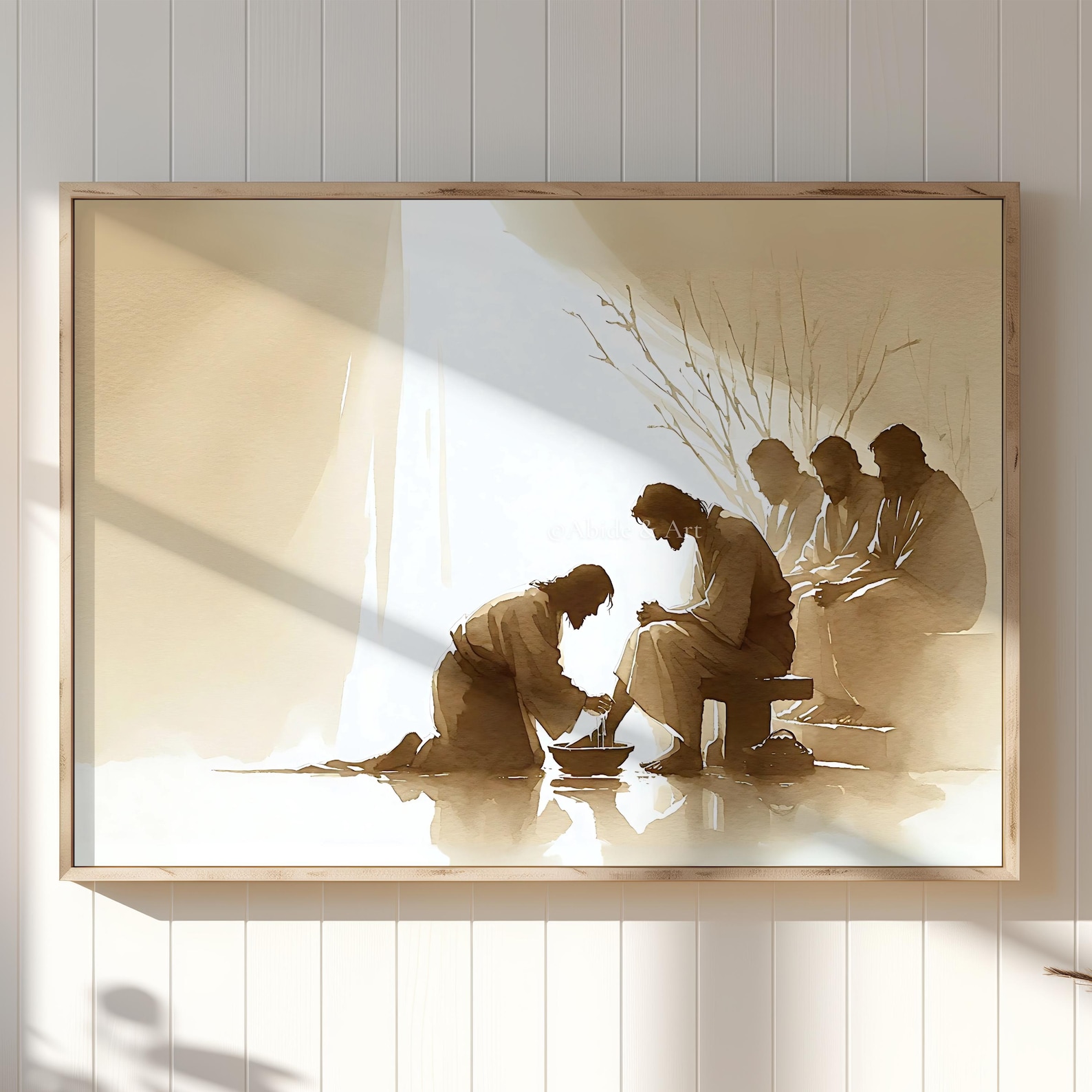 Foot Washing Holy Thursday, Jesus and Disciples Art, Maundy Thursday ...