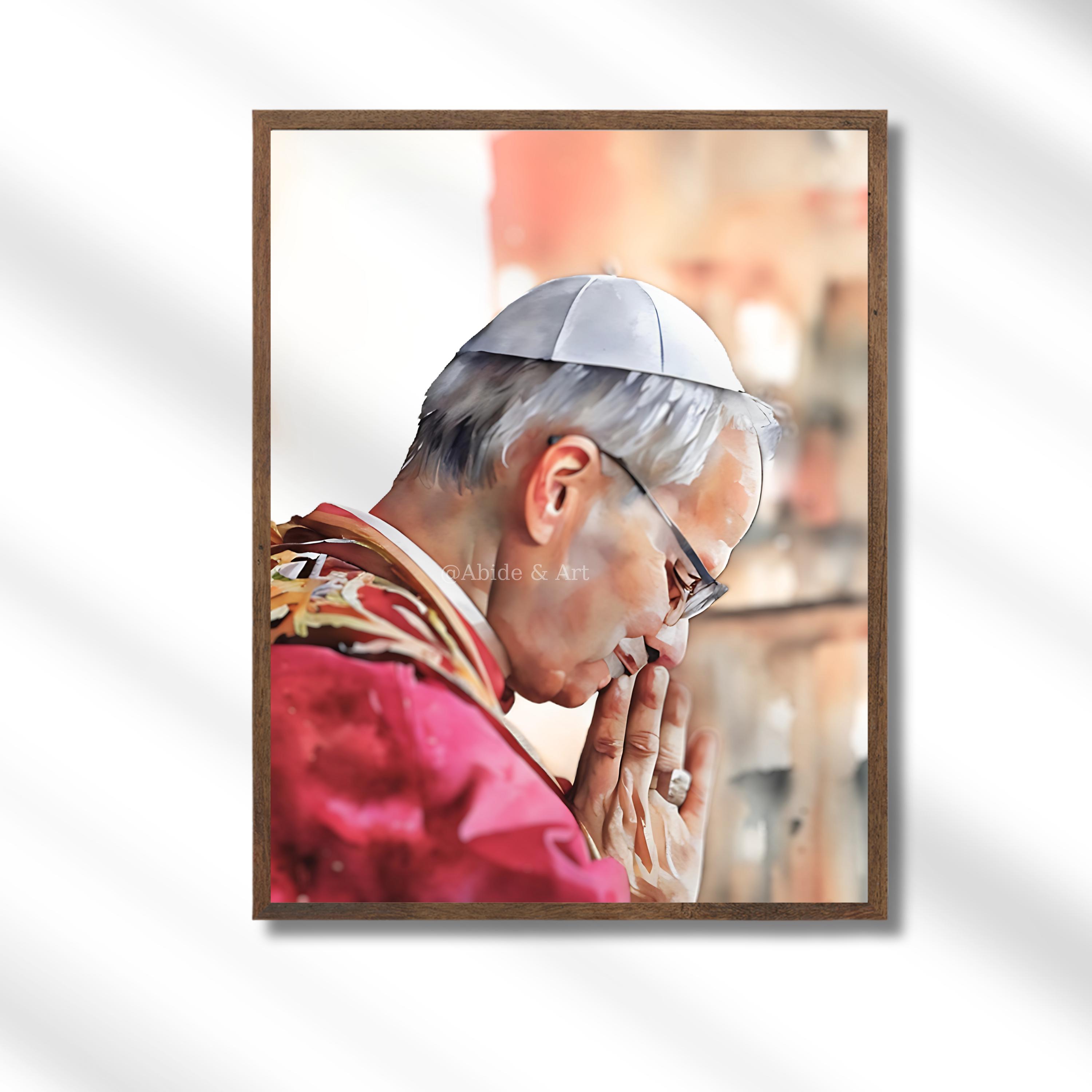 Pope Leo XIV Watercolour Poster Printable Wall Art Robert Francis ...
