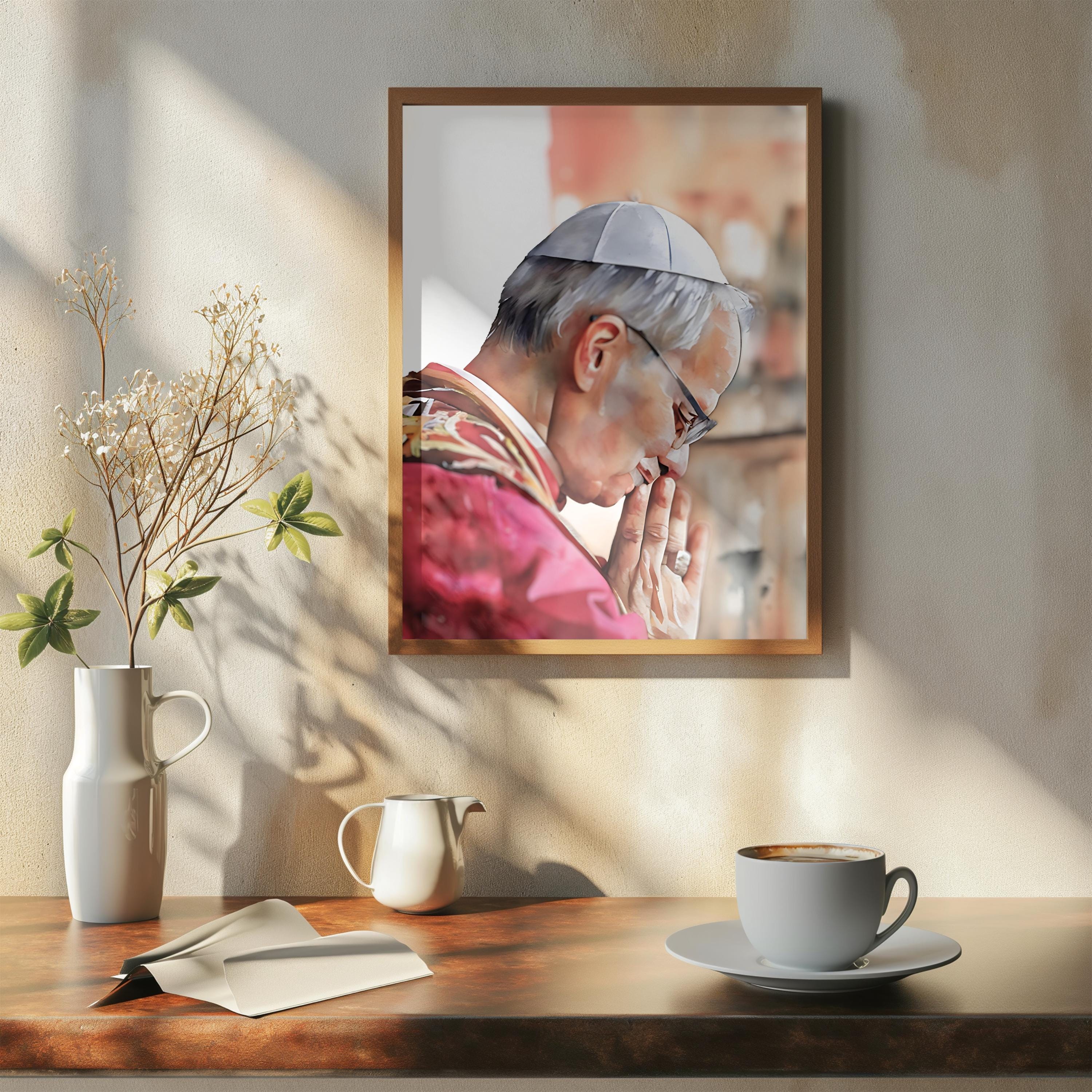 Pope Leo XIV Watercolour Poster Printable Wall Art Robert Francis ...