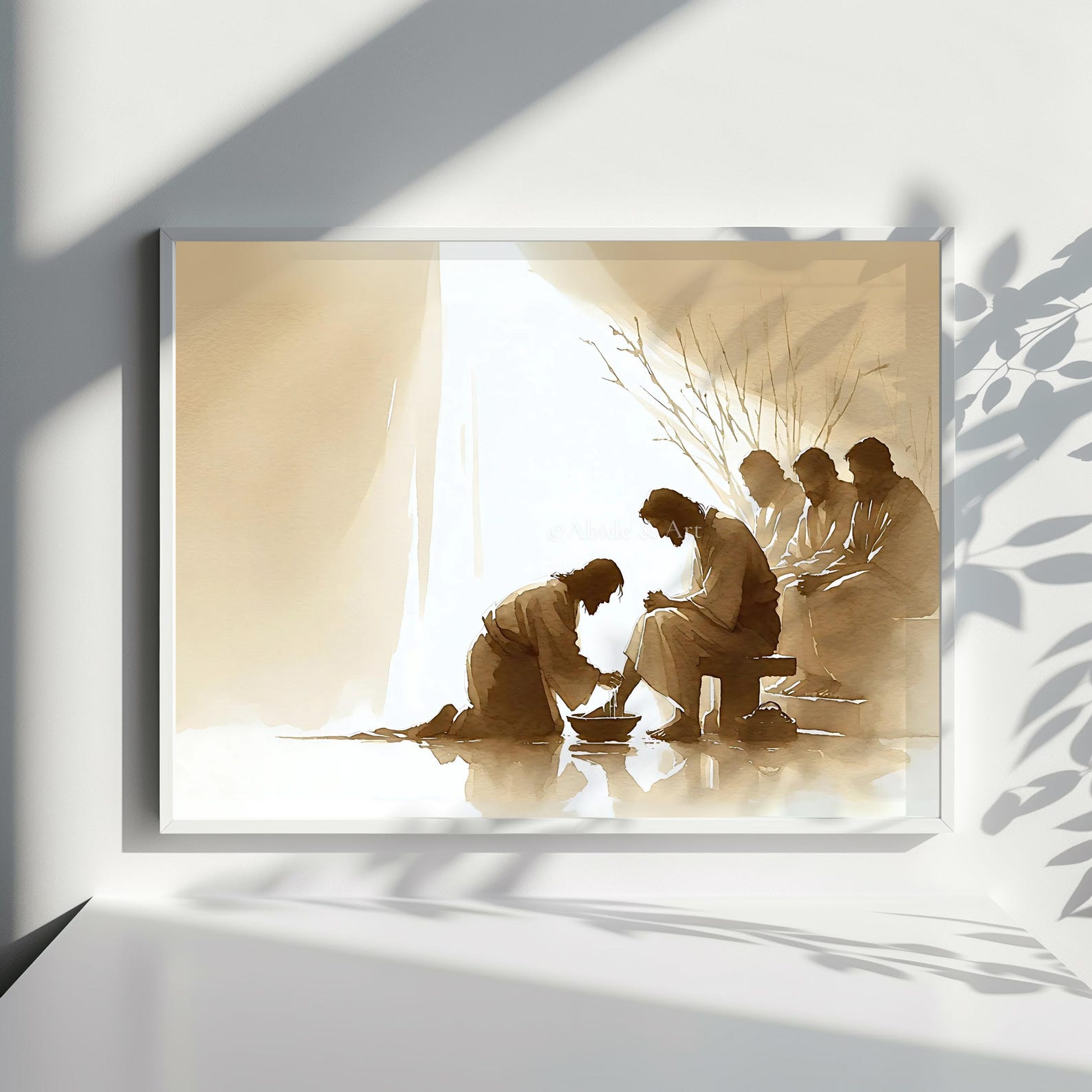 Foot Washing Holy Thursday, Jesus and Disciples Art, Maundy Thursday ...