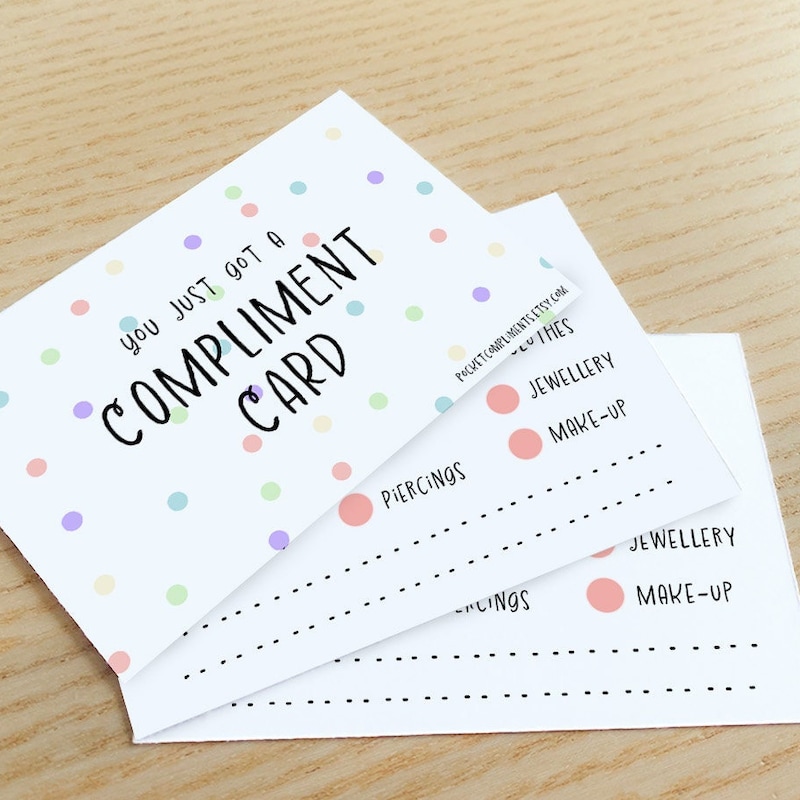 Compliment Cards - Etsy