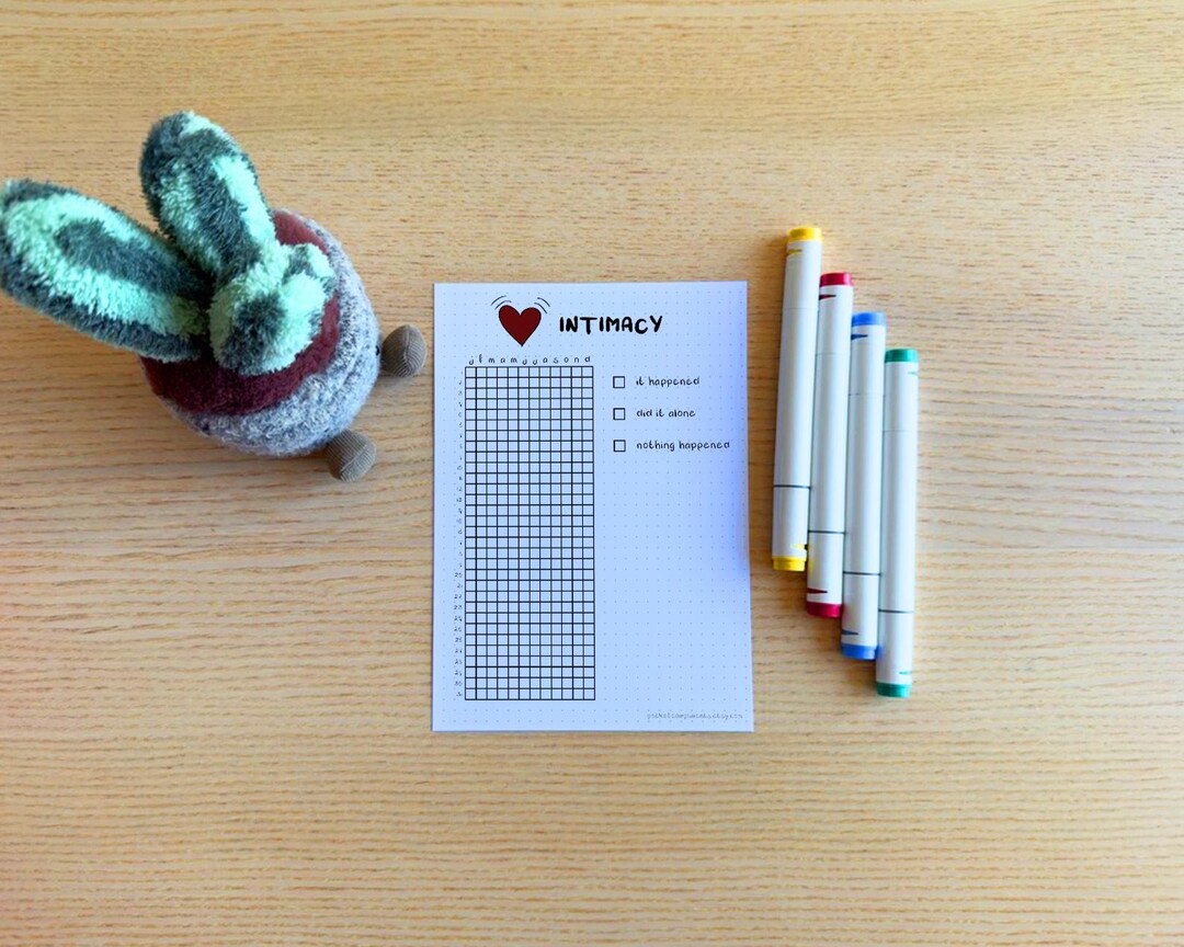 Intimacy - Bullet Journal Page - A5 - Printable - Etsy