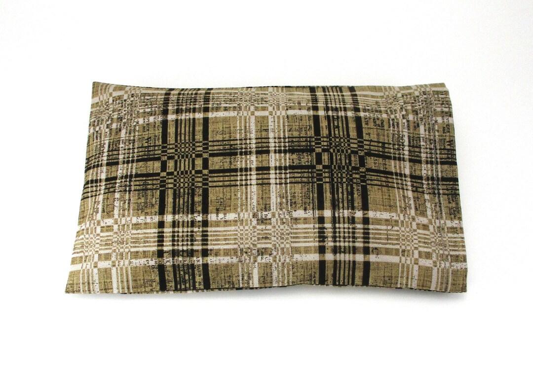 Microwave Heat Pack Rice Bag With a Tan and Black Plaid - Etsy