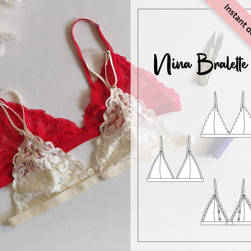 Triangle Bralette - Etsy