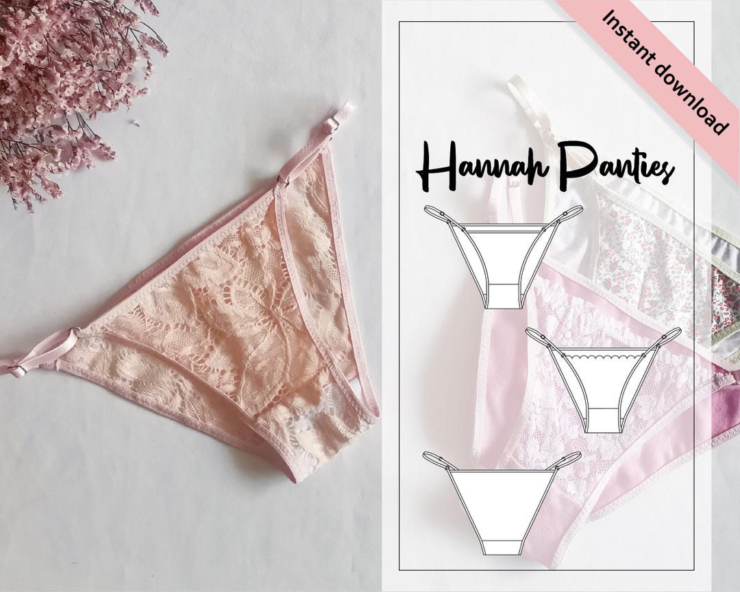 Hannah Panties PDF Sewing Pattern, Adjustable Cheeky Panties, Brazilian ...