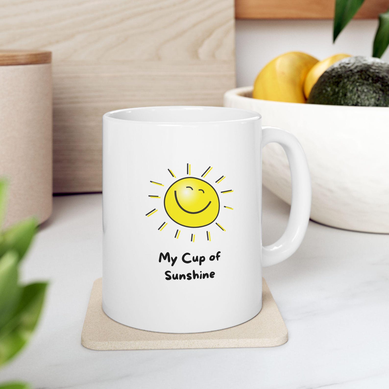 Bright Sun Inspirational Ceramic Mug, Perfect Gift for Sunshine Lovers ...