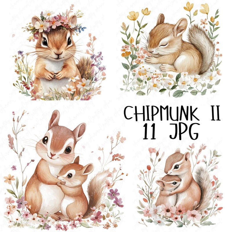 Chipmunk Art - Etsy