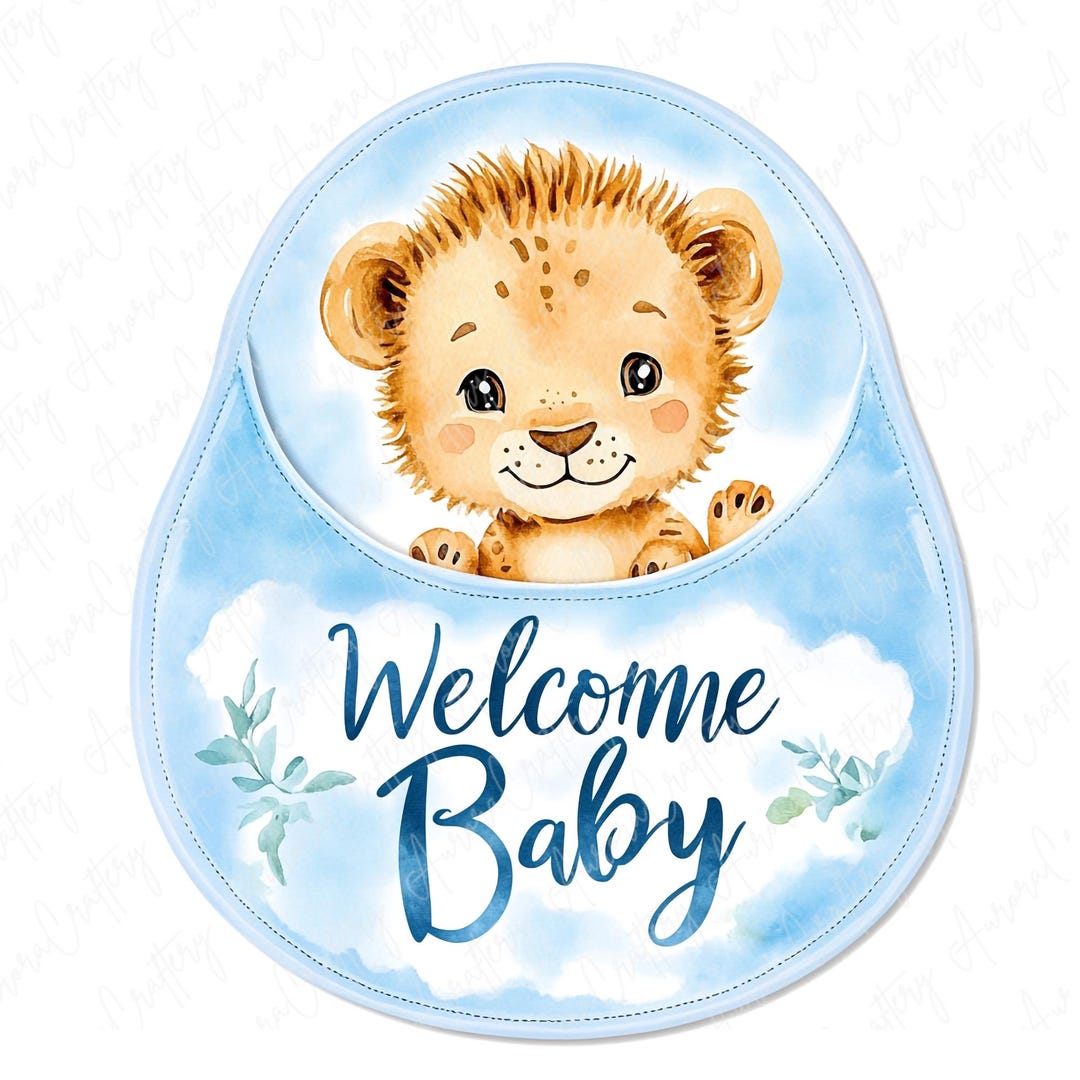 10 Baby Blue Bib Watercolor Clipart, Baby Shower Designs, High Quality ...