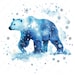9 Watercolor Polar Bear Winter Clipart, Polar Bear Clipart, Arctic ...