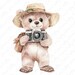 5 Watercolor Summer Teddy Bear Clipart, Cute Bears With Flowers, Cute ...