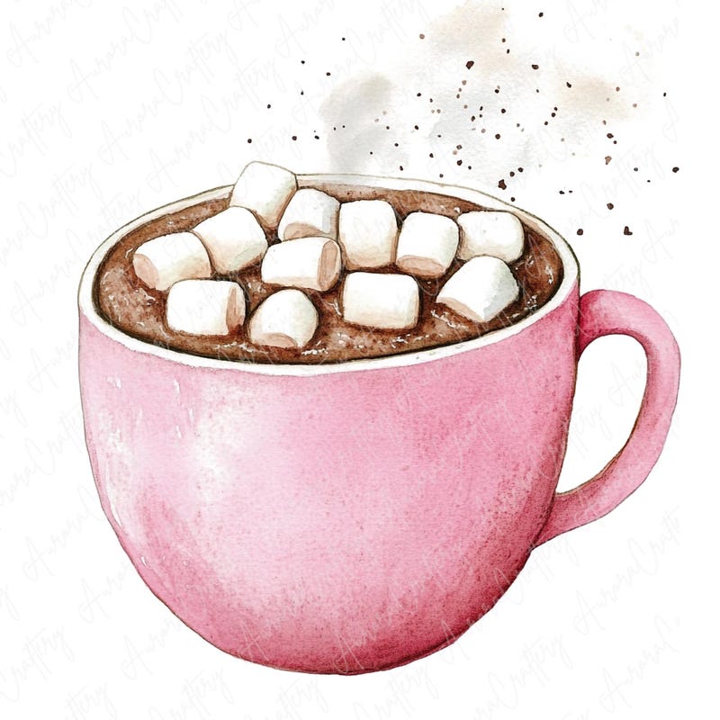 Hot Cocoa Clipart - Etsy