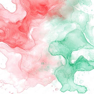 11 Watercolor Coral and Mint Floral Clipart, Flower Clipart, High ...
