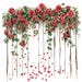 13 Watercolor Rose Fence Clipart, Romantic Valentine's Love Fences With ...