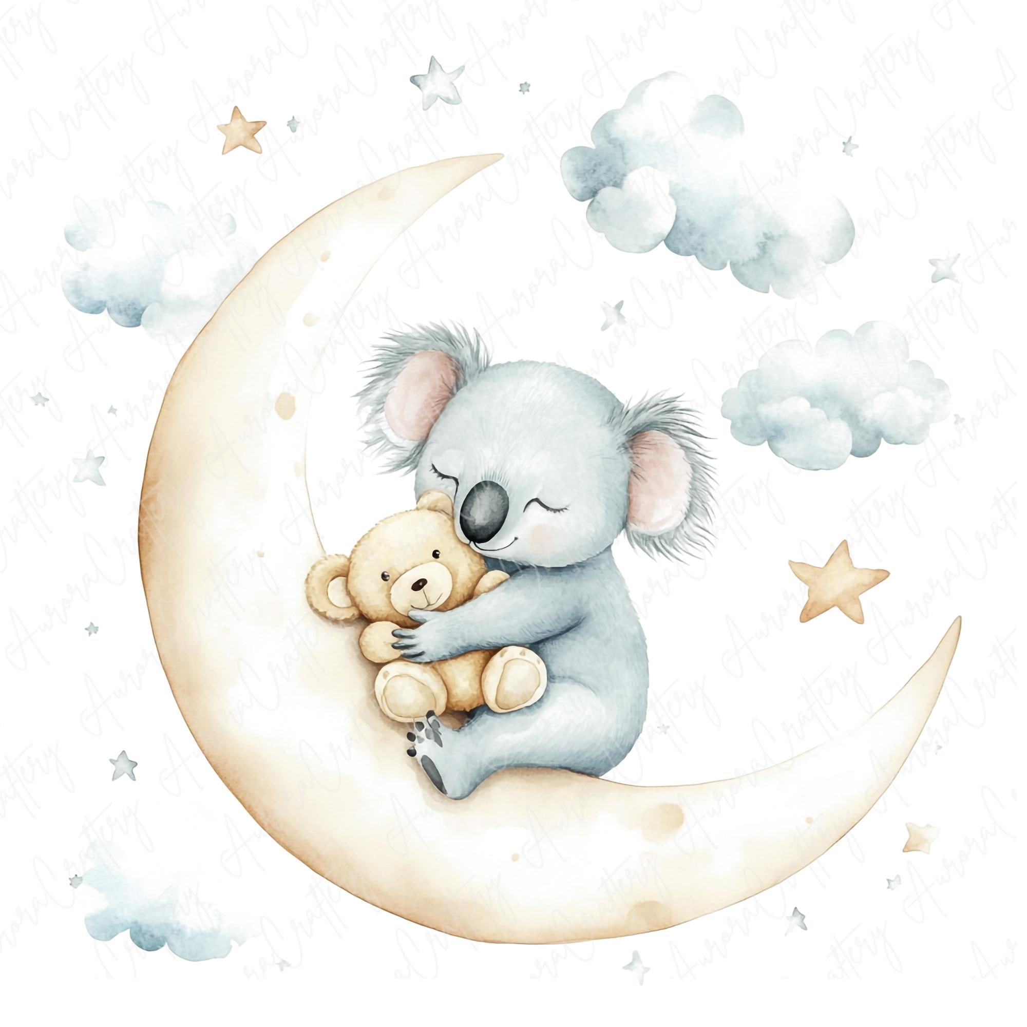 15 Baby Koala Cute Baby Animal Clipart Baby Shower Clipart Nursery ...