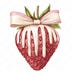 7 Chocolate Dipped Strawberry Clipart, Romantic Dessert Clipart for ...
