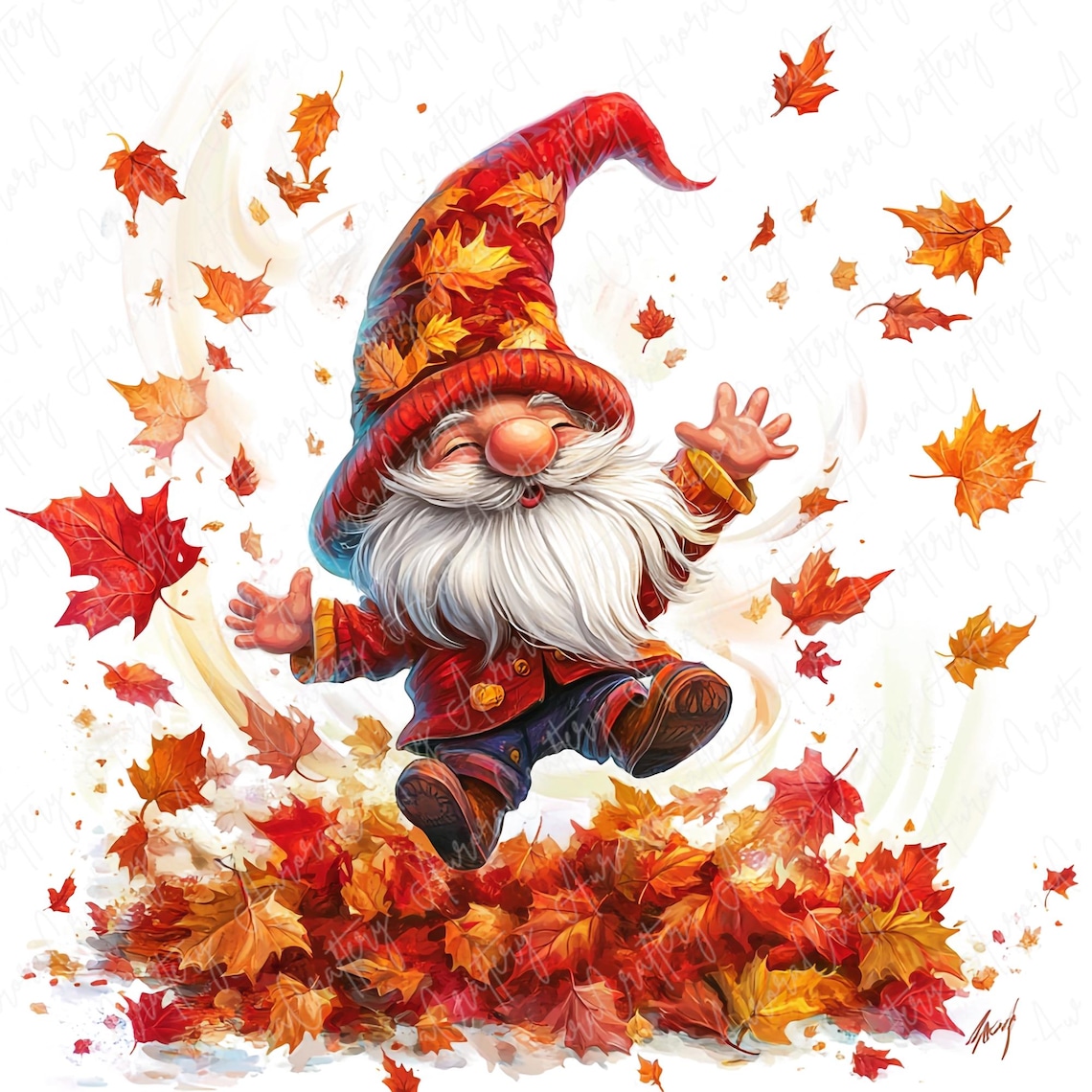 15 Fall Gnome Clipart, Autumn Fall Gnome, Cozy Seasonal Clipart, Fall ...