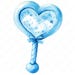 8 Blue Baby Rattle Clipart Set – Watercolor Baby Boy Rattles With Stars ...