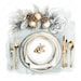 10 Watercolor Winter Dining Table Clipart, Festive Dinner Clipart ...