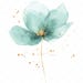 11 Watercolor Coral and Mint Floral Clipart, Flower Clipart, High ...