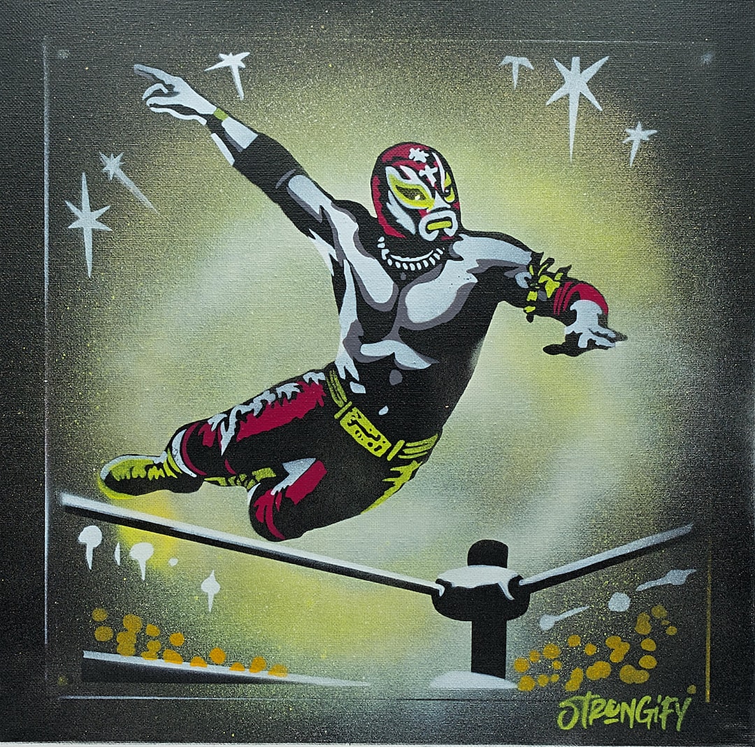 Lucha Libre Pop Art Print From The Top Rope Etsy