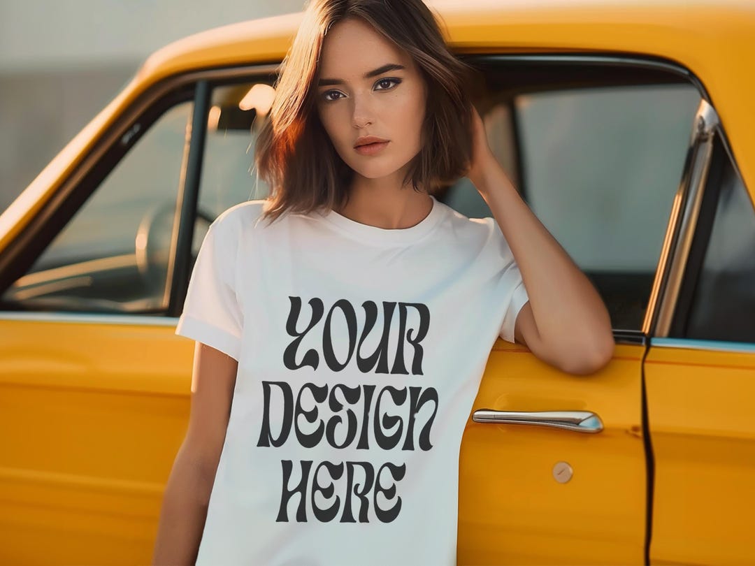 Realistic T-shirt Mockup Digital Mockup for Designers White T-shirt ...