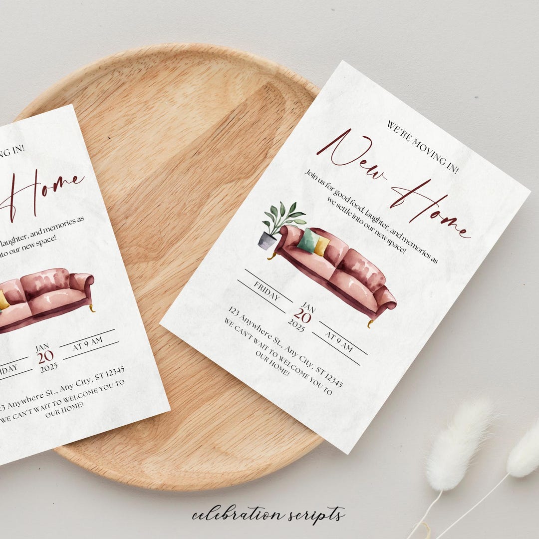 Housewarming Party Invitation | We’re Moving in | New Home Celebration ...