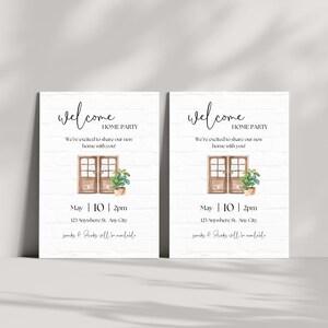 Editable Housewarming Party Invitation Template - Welcome Home ...