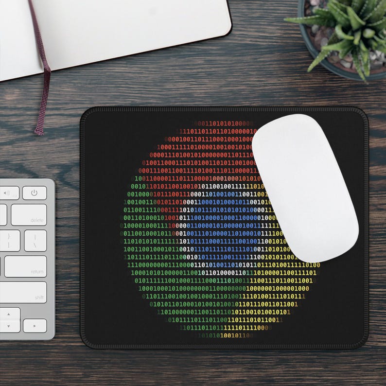 Google Chrome Icon Gaming Mouse Pad, Computer Geek Desk Mat, Tech Office Accessories, Programmer ...
