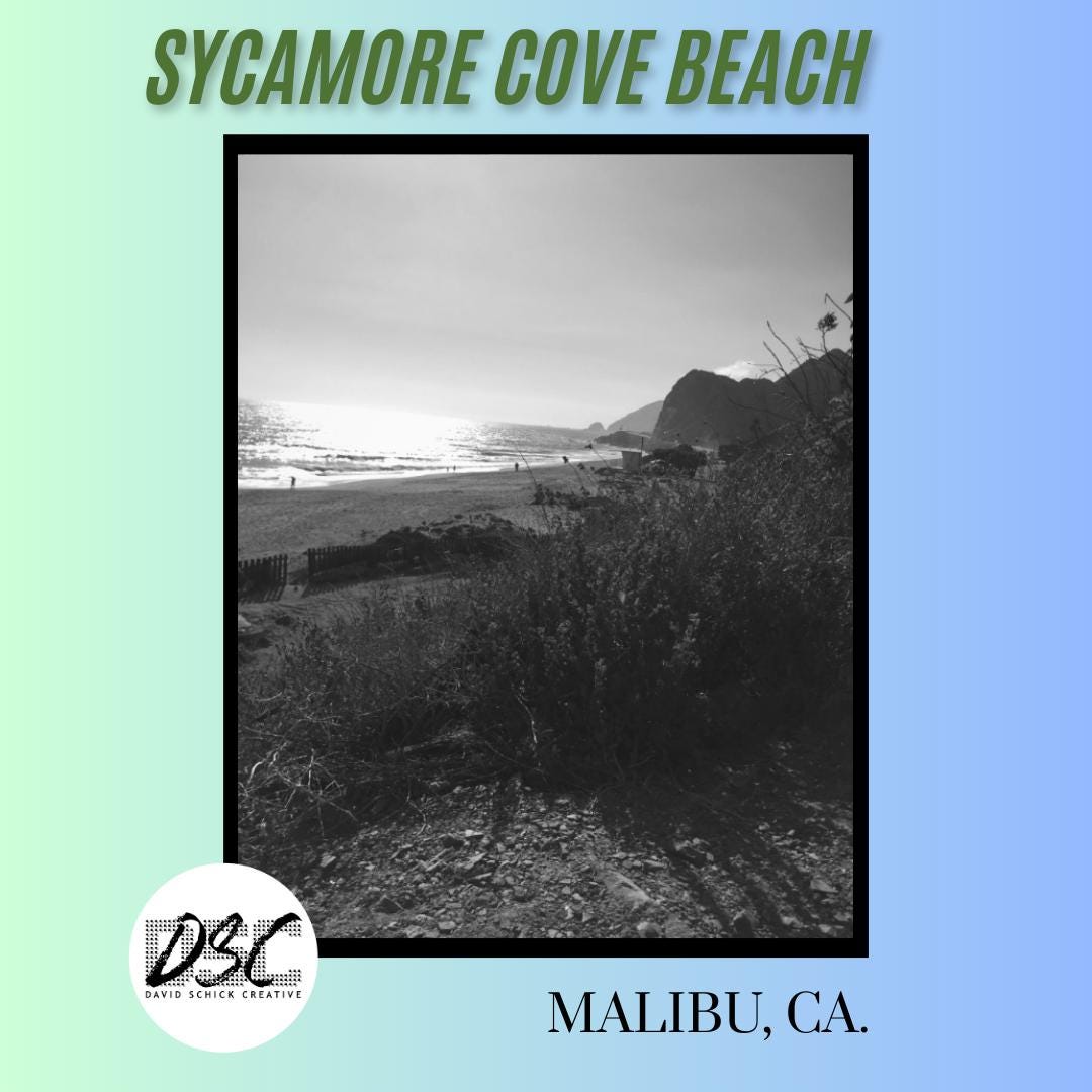 Sycamore Cove Beach Malibu – California Coastal Wall Art, Moody Ocean ...