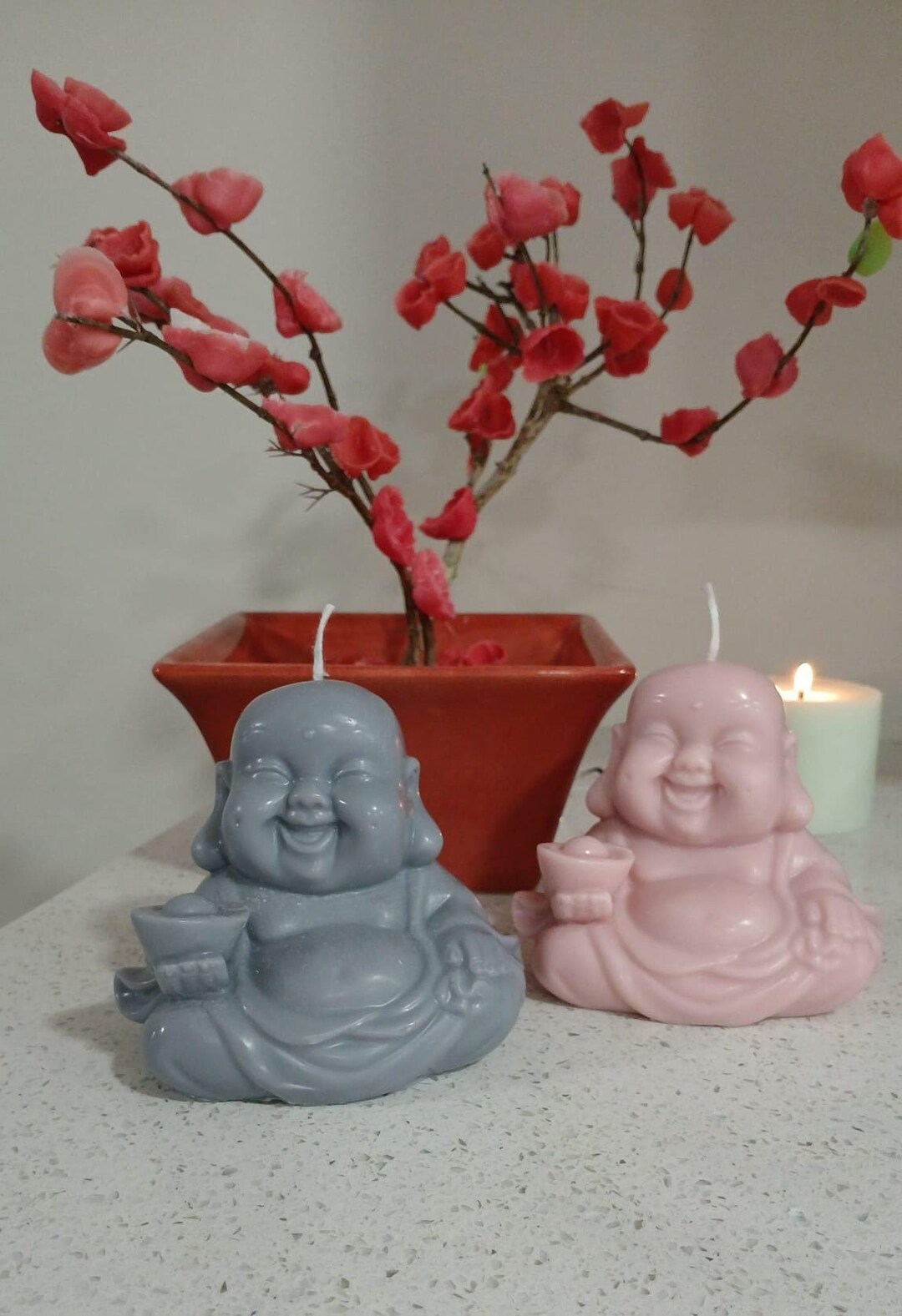 Buda De La Buena Suerte, Símbolo De La Buena Suerte, Vela En Forma De ...