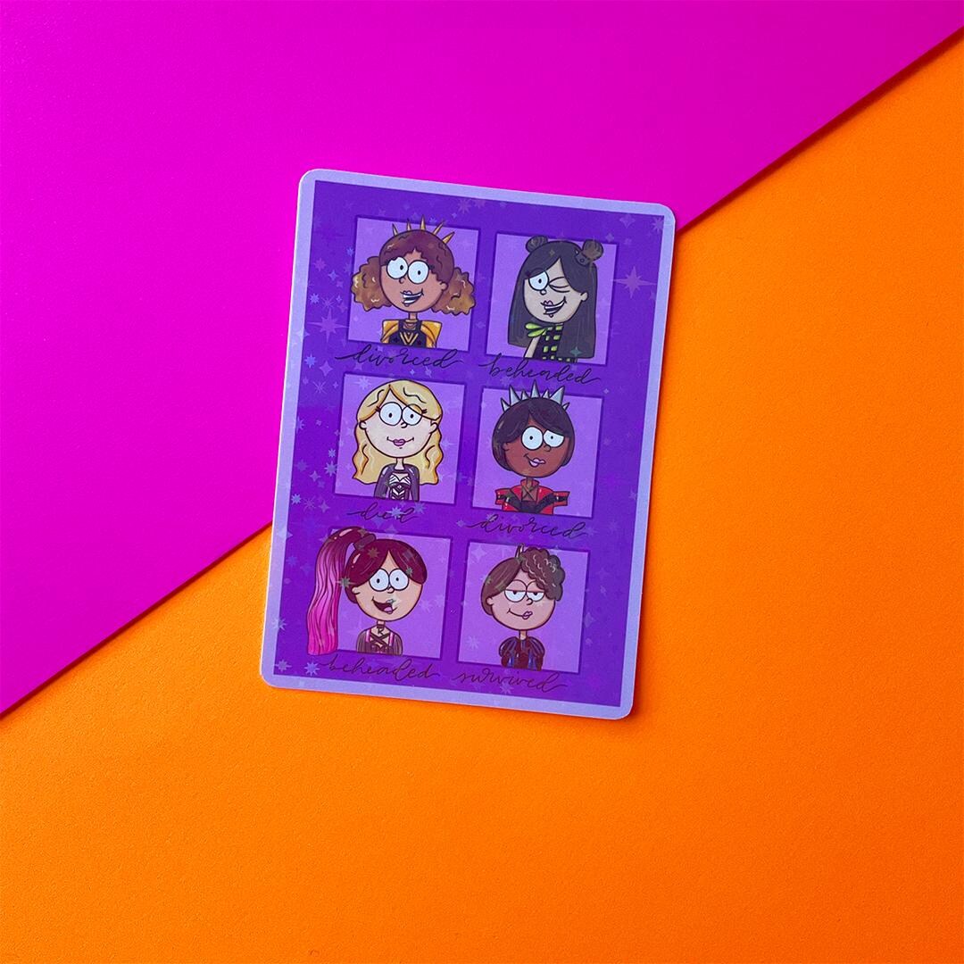 Six Sticker | Six the Musical | Cute Sticker | Kindle Sticker ...