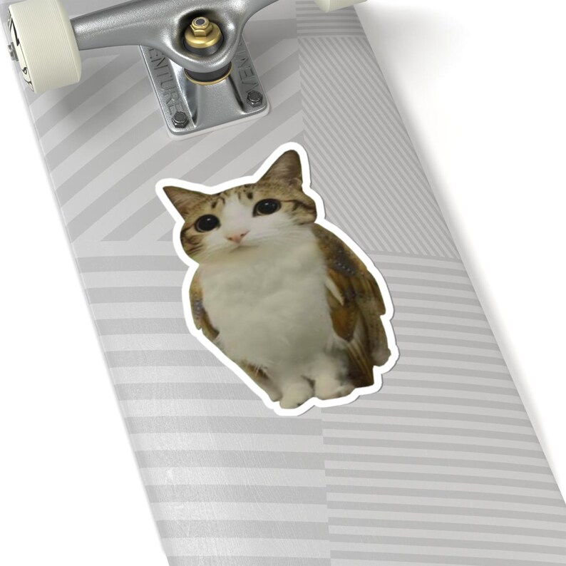 Cat Owl Meowl Mashup Vinyl Sticker | Laptop Decal - Etsy