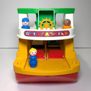 Fisher Price Little People Ferry Boat Complete Collector HTF Set #932 ...