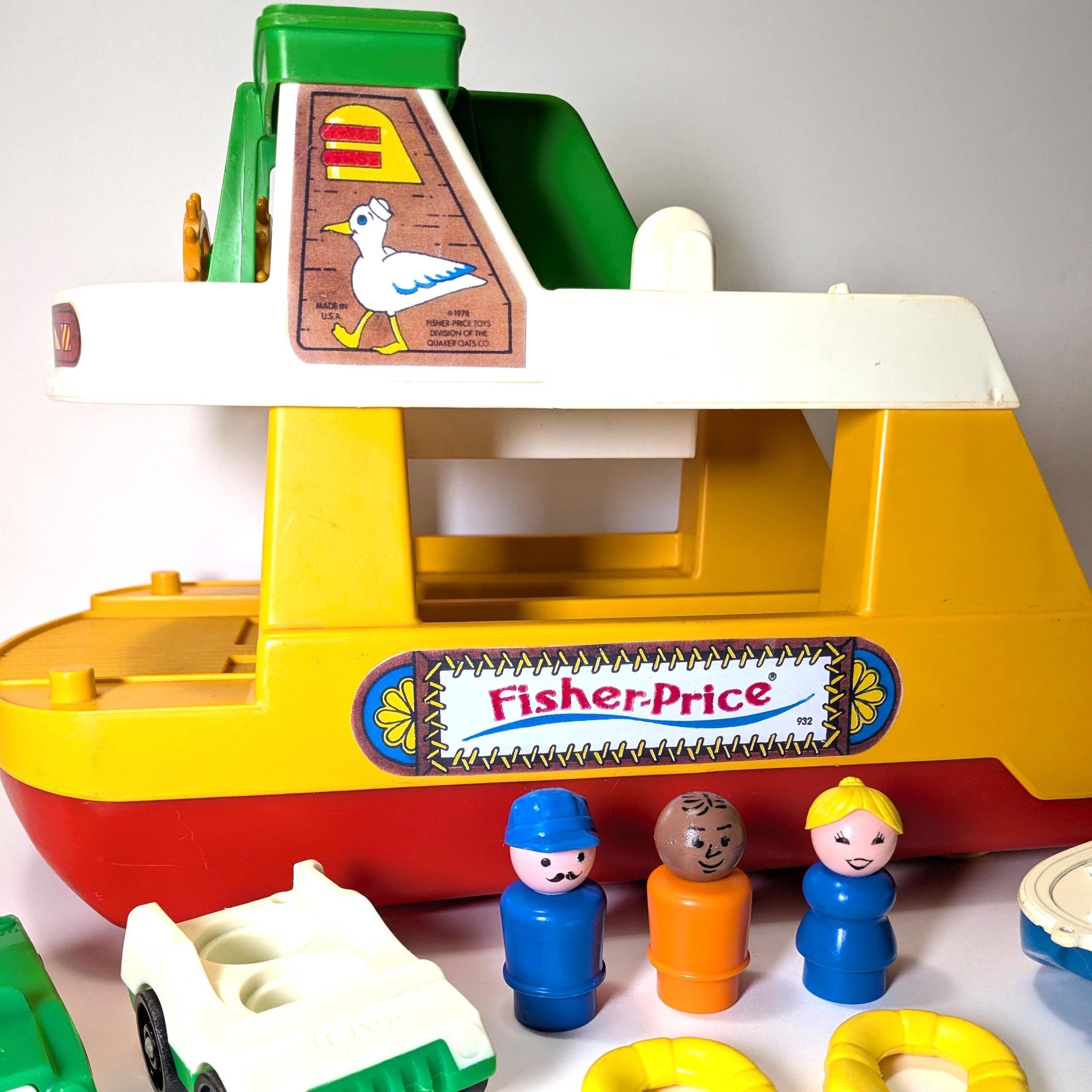 Fisher Price Little People Ferry Boat Complete Collector HTF Set #932 ...