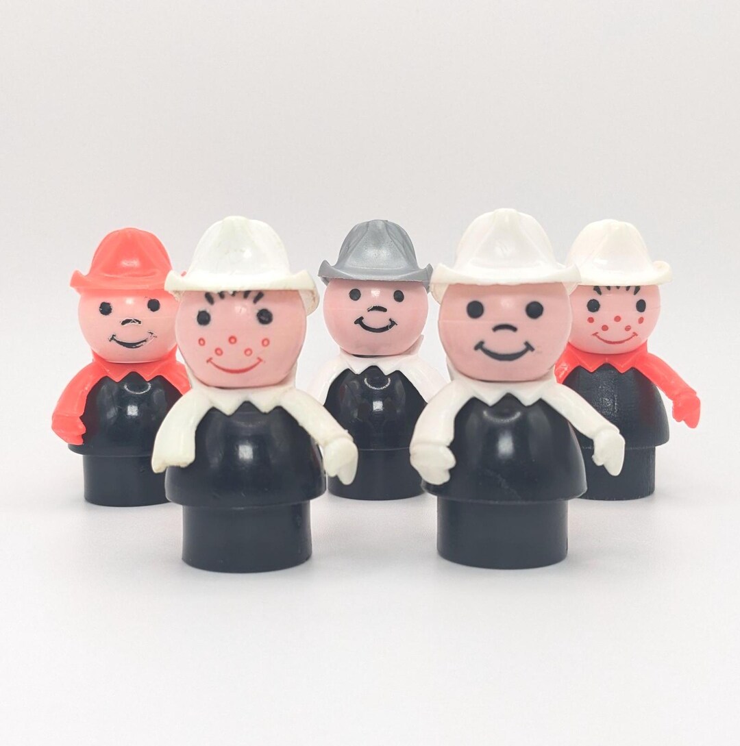 Little People Fireman Vintage Fisher Price Man - Fire Men With Arms Red ...