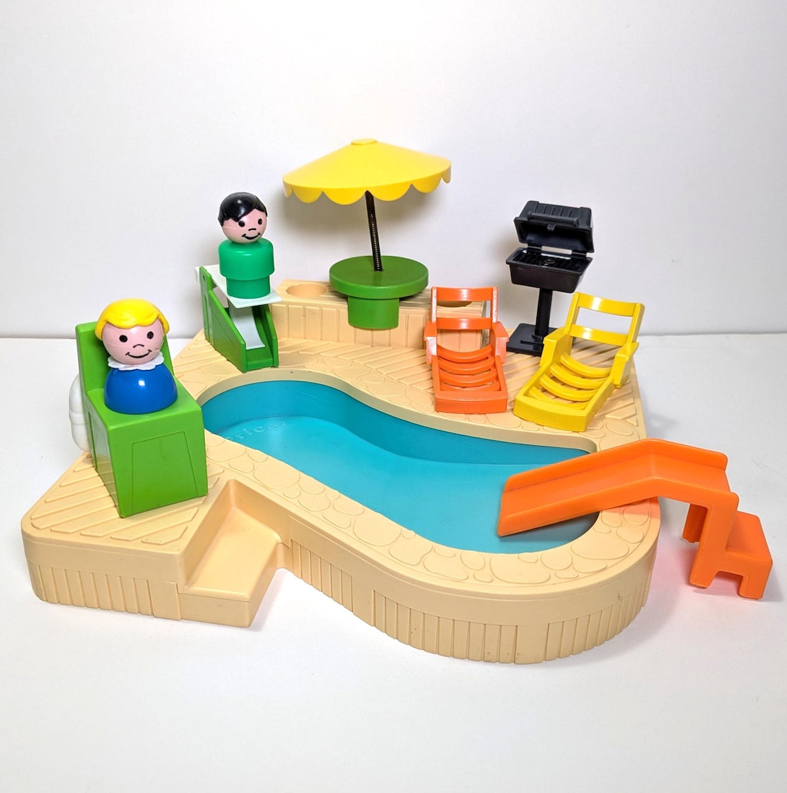 Fisher Price Little People Swimming Pool Complete Collector Set #2526 ...