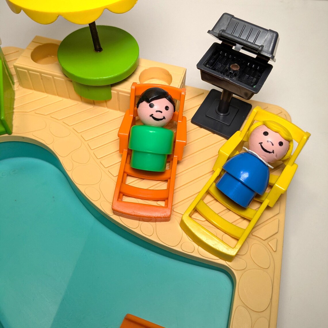 Fisher Price Little People Swimming Pool Complete Collector Set #2526 ...