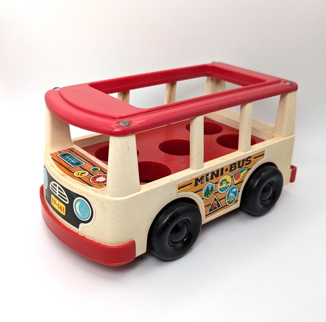 Vintage Fisher Price Little People 141 Play Family Mini-bus | Original ...