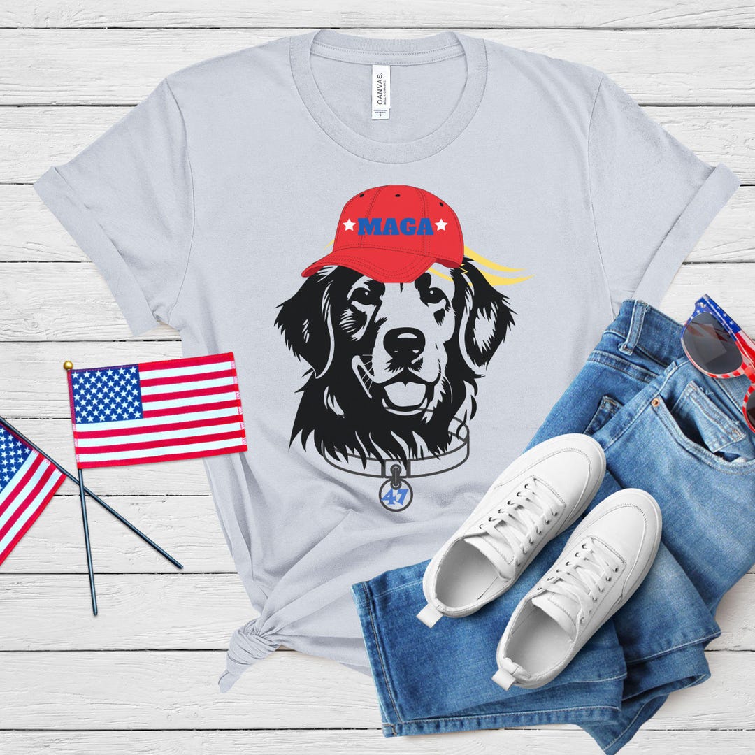 Donald Trump Golden Retriever Png Funny Trump Digital Design Patriotic ...