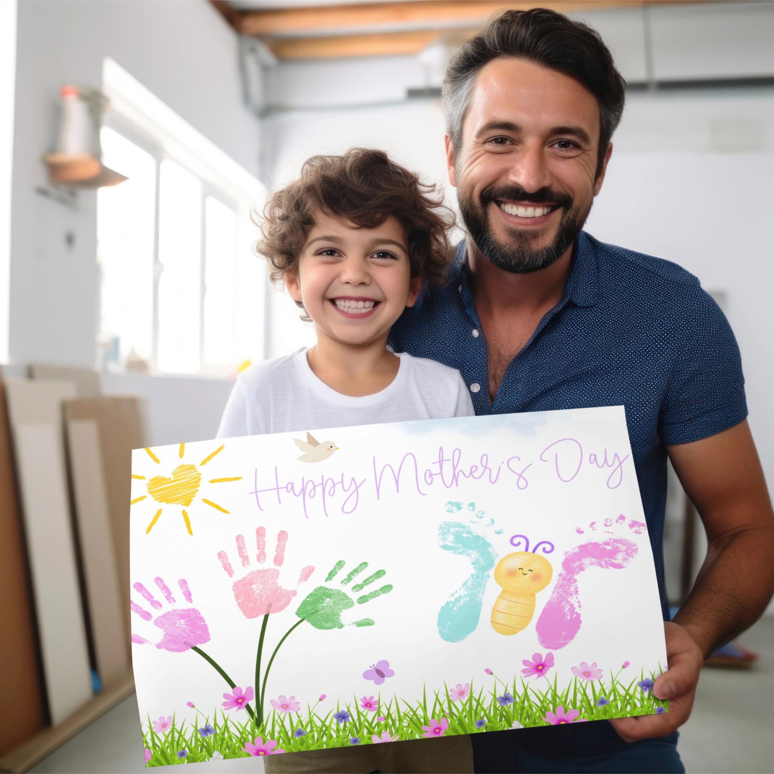 Handprint Art, Mothers Day Printable Craft for Kids, Handprint Crafts ...